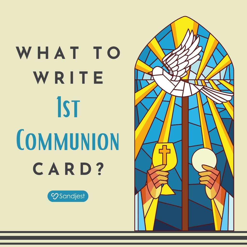 60+ Sweet Ideas for Your 1st Communion Card Message • Sandjest Gifts