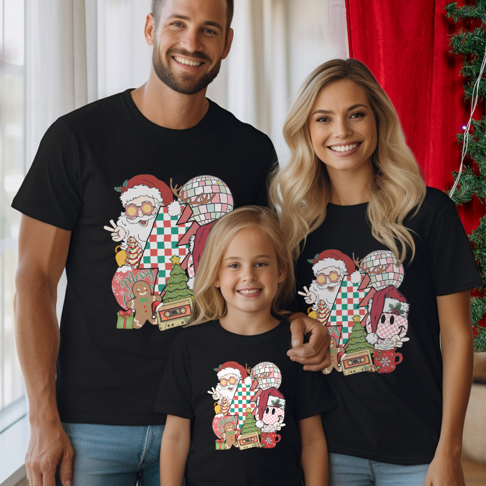 Personalized Christmas T-Shirt With Santa Claus Motif - Personalized ...