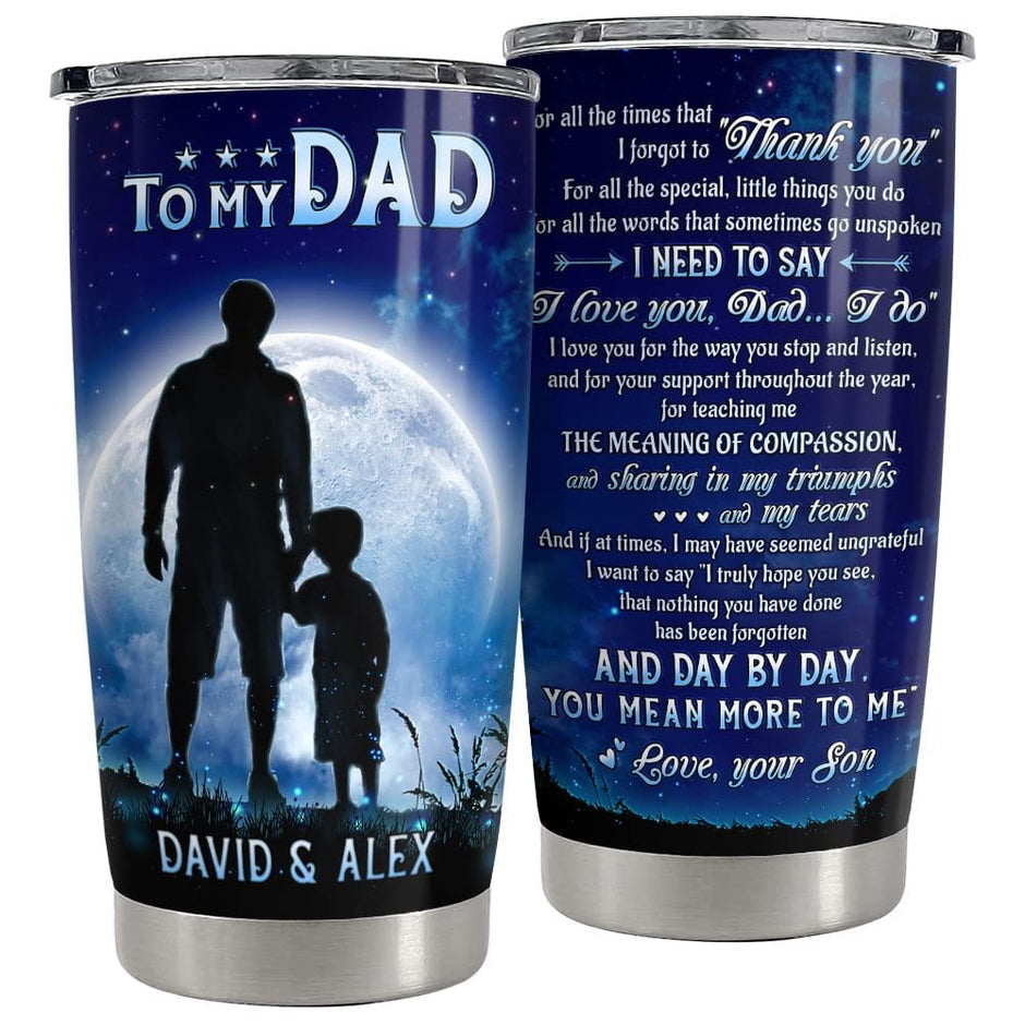 Personalized Dad Tumbler - Personalized Gift Sandjest