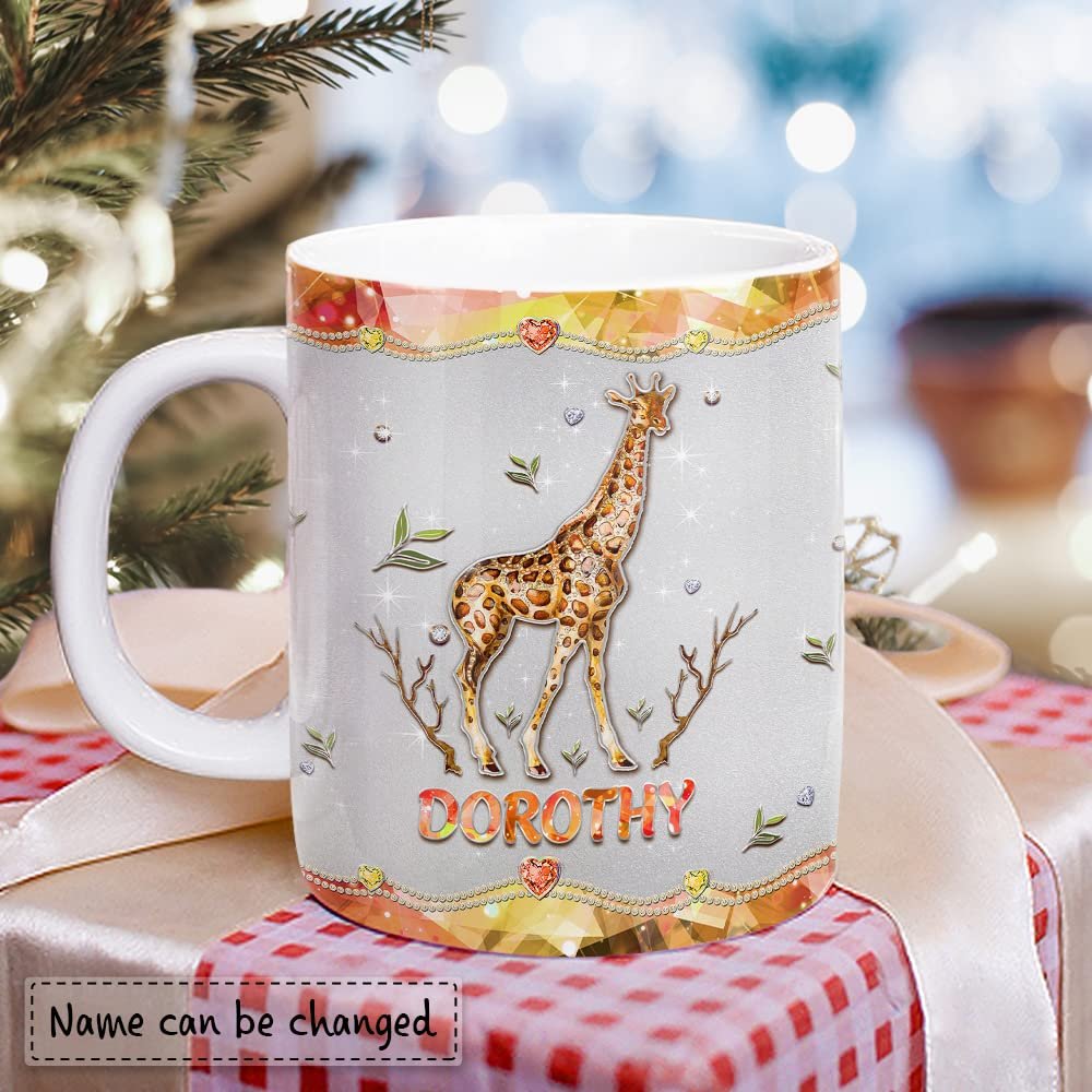 Personalized Giraffe Mug Just A Girl Loves Giraffes | Sandjest Gifts